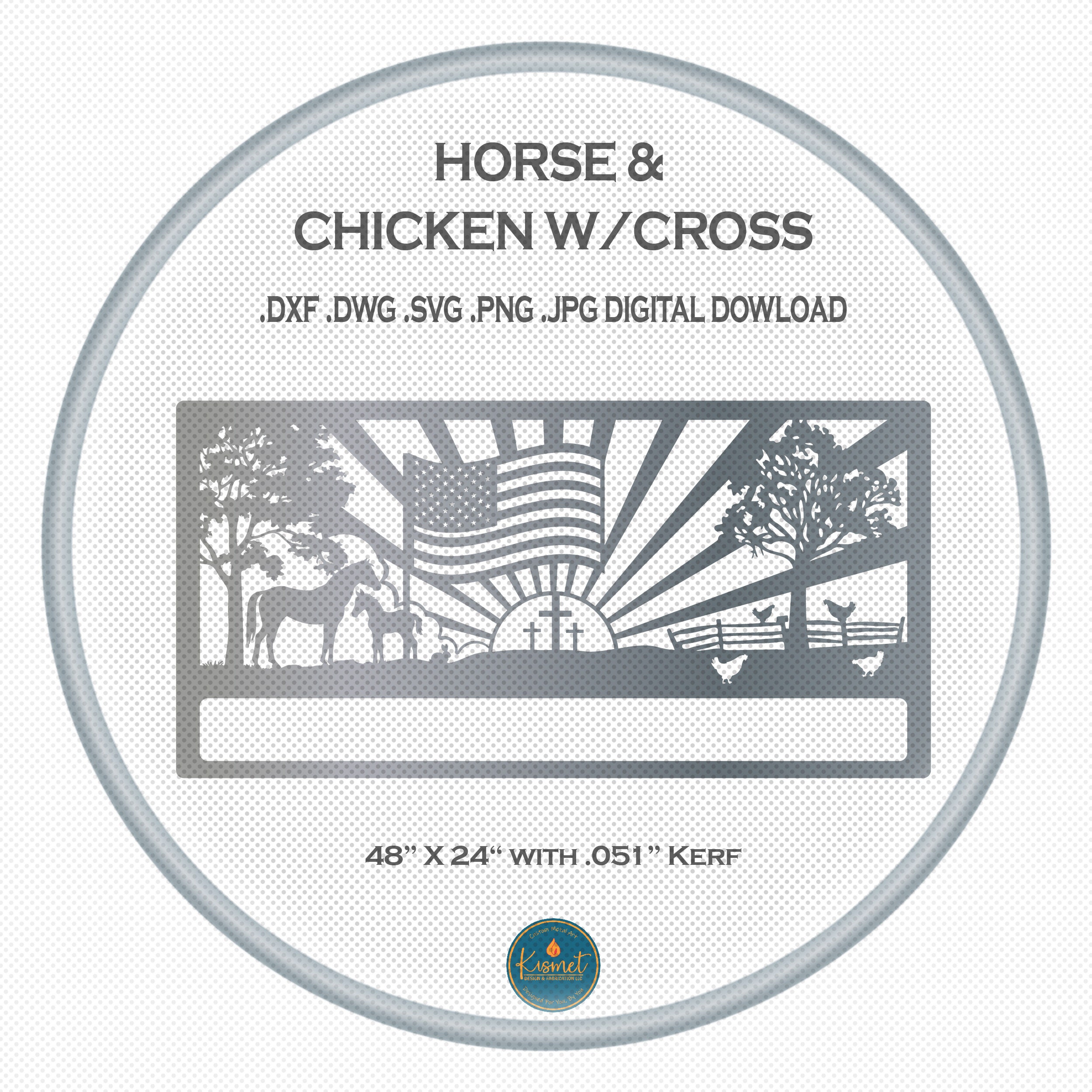 Farm Scene Dxf File for Cnc Plasma File, Horse Farm Svg Files for Laser ...