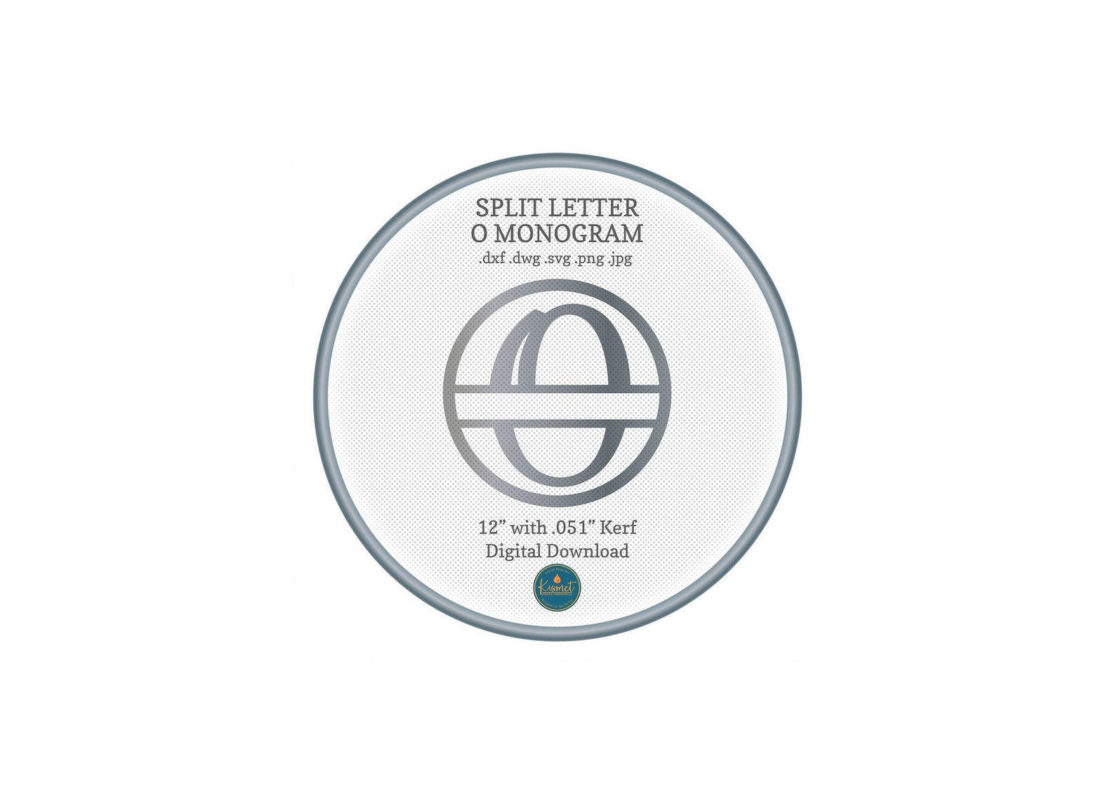 Split Letter Monogram Svg Files for Laser Cut Signs, Letter O Monogram ...