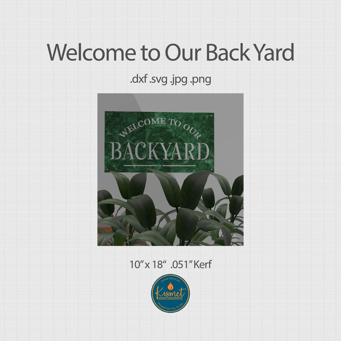 Welcome Dxf for Cnc Plasma, Backyard Sign Cut Files for Laser Cutting ...