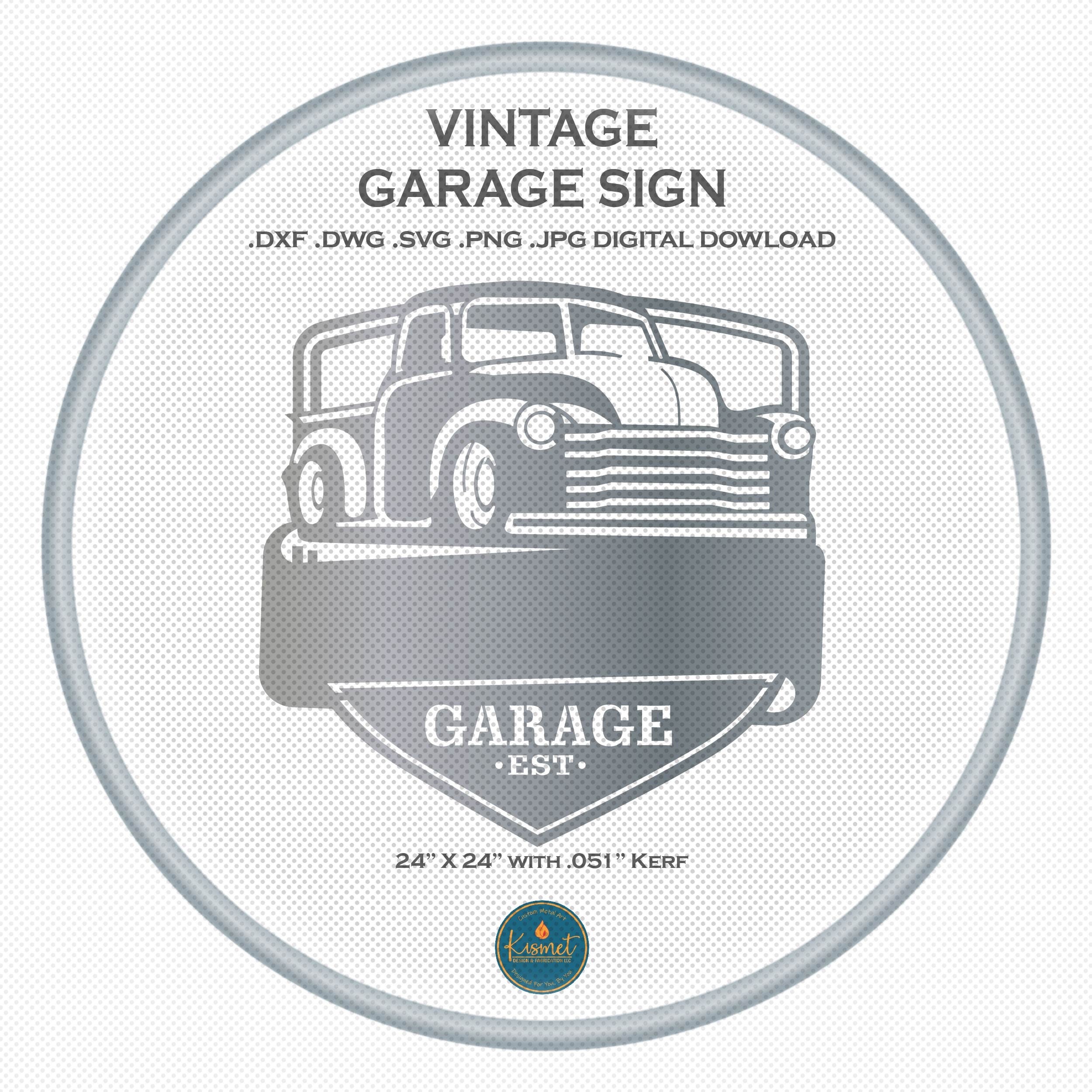 Car Sign Plasma Cut Files for Plasma Cutting, Vintage Car Dxf File for ...