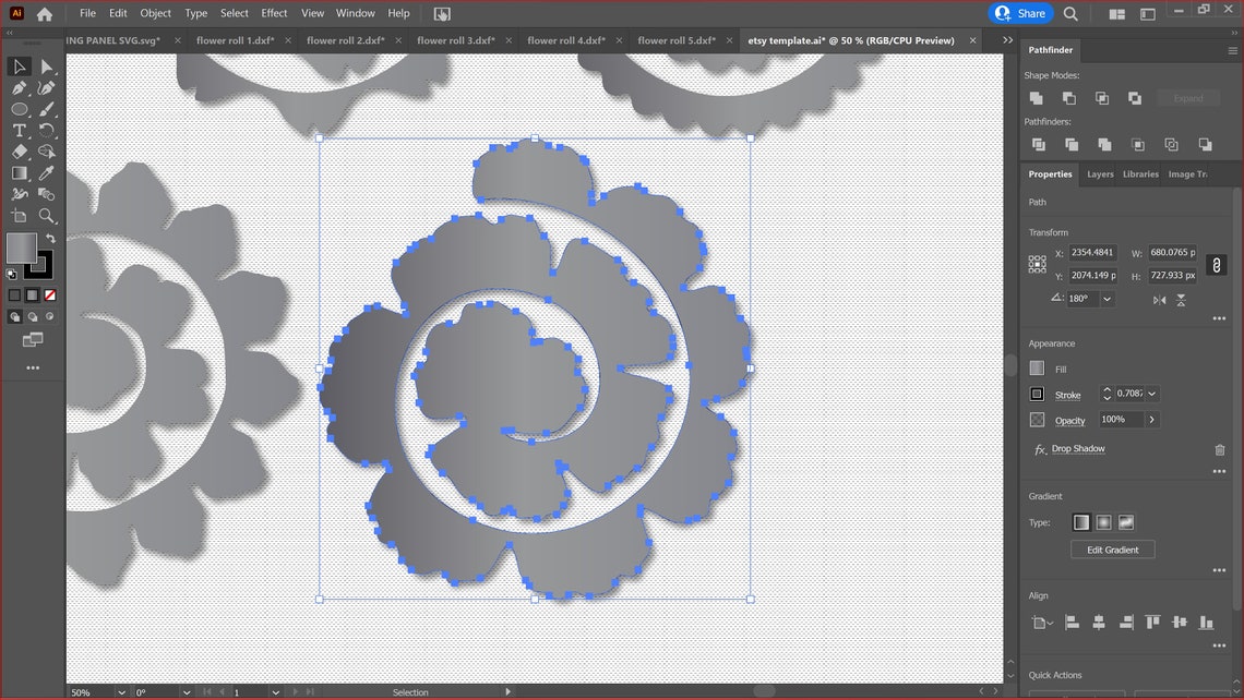 Rolled Flowers Svg, 3D Flowers Png Bundle, Metal Rose Dxf File for Cnc ...