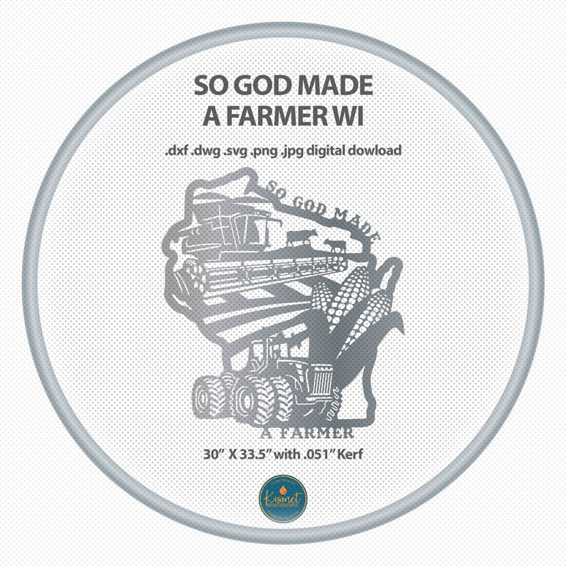 Farm Sign Dxf File for Cnc Plasma, Wisconsin Farm Scene Svg Files for ...