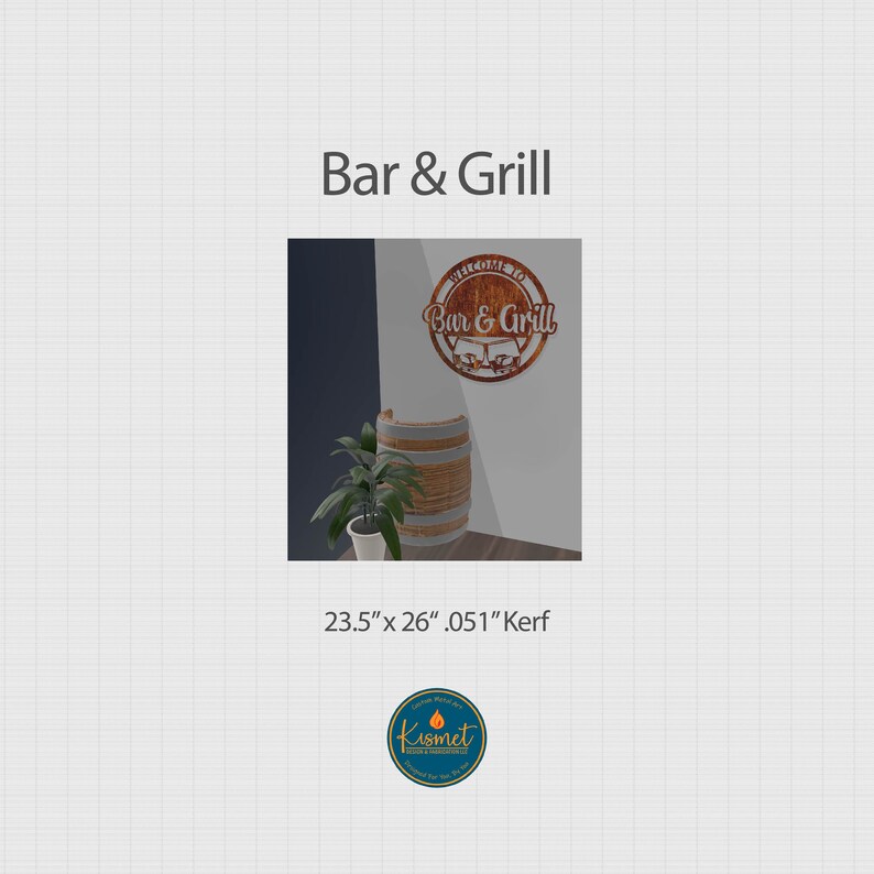 Bar Grill Dxf Files for Cnc Plasma Cutting, Grill Svg Files for Laser ...