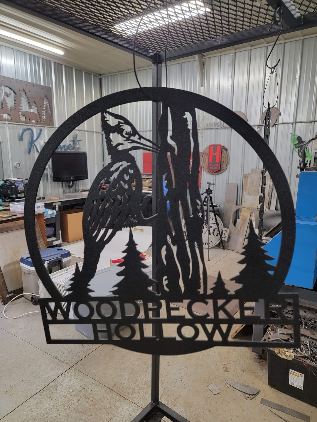 Woodpecker Sign DXF SVG: CNC Plasma Laser Cut File (digital Download ...