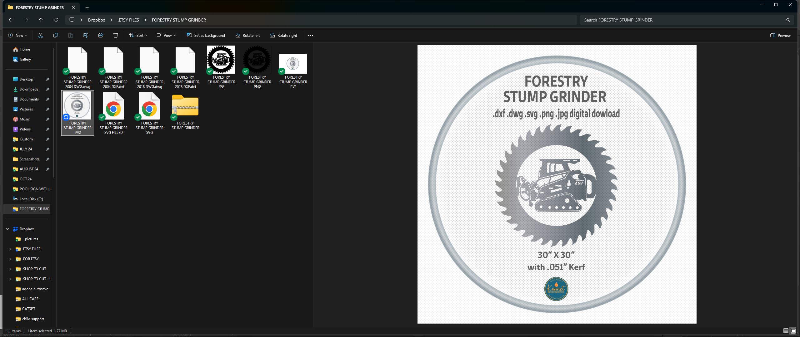 Stump Grinder Logo Sign Svg Files for Laser Cutter, Forestry Sign Dxf ...