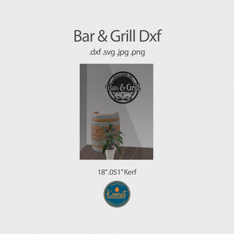 Bar Grill Dxf Files for Cnc Plasma Cutting, Grill Svg Files for Laser ...