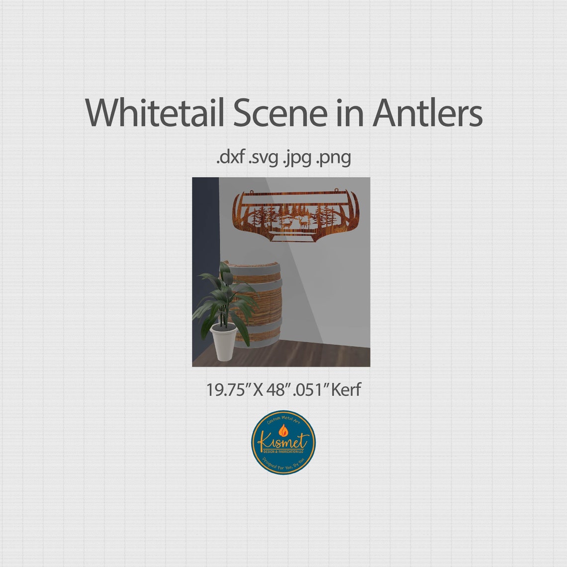 Personalized Whitetail Deer Dxf File for Cnc Plasma, Hunting Dxf Cut ...