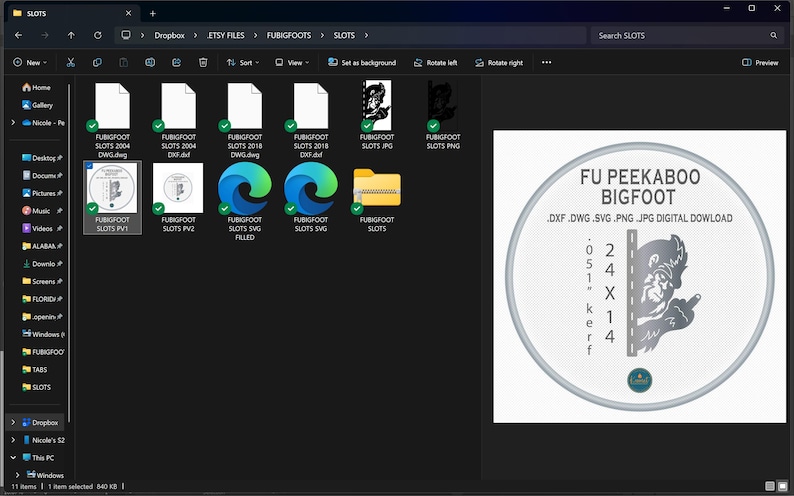 Bigfoot Peeking Middle Finger Svg File for Laser Cutting, Bigfoot Dxf ...