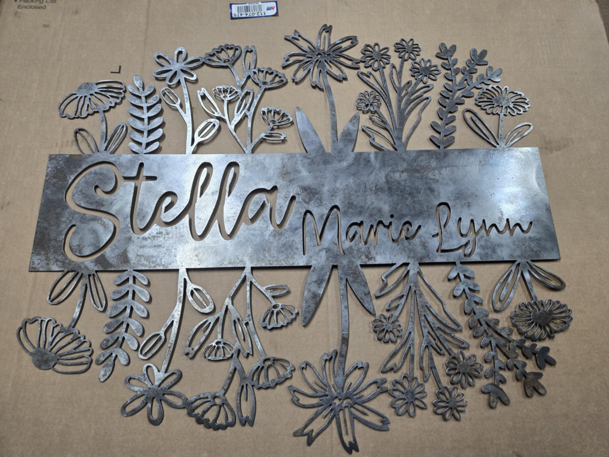 Flower Dxf File for Plasma Cutting, Wildflower Svg File for Laser ...