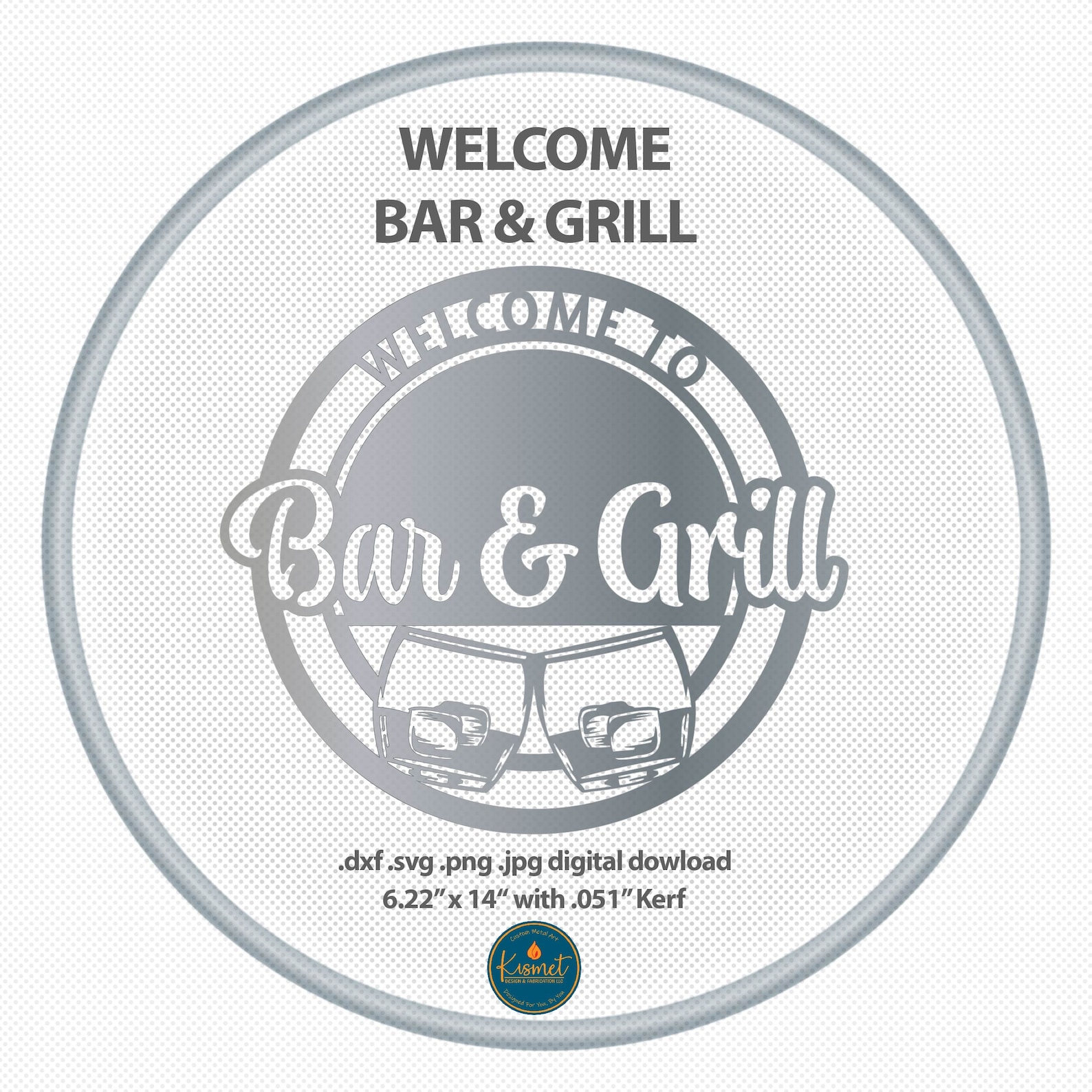 Bar Grill Dxf Files for Cnc Plasma Cutting, Grill Svg Files for Laser ...
