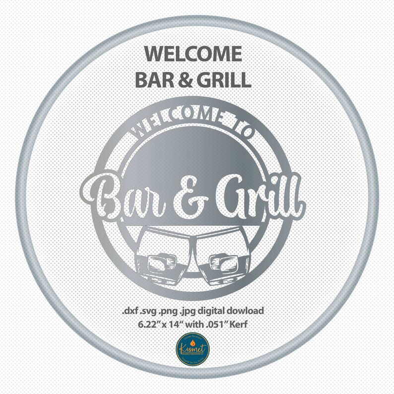 Bar Grill Dxf Files for Cnc Plasma Cutting, Grill Svg Files for Laser ...