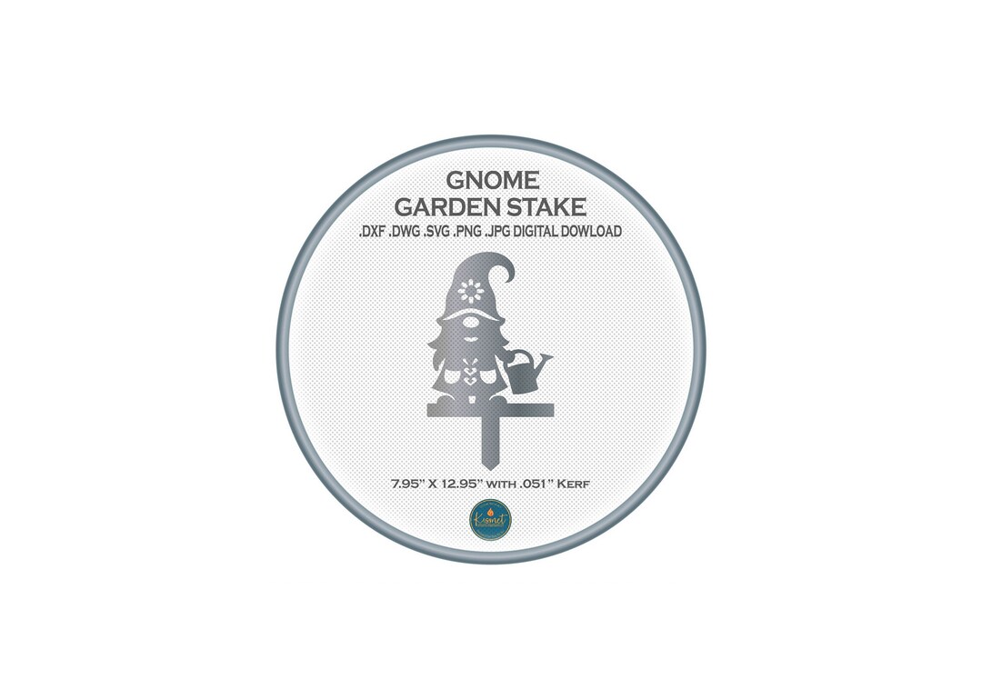 Gnome Cut File for Cnc Plasma Cutter, Gnome Garden Stake Dxf File for ...