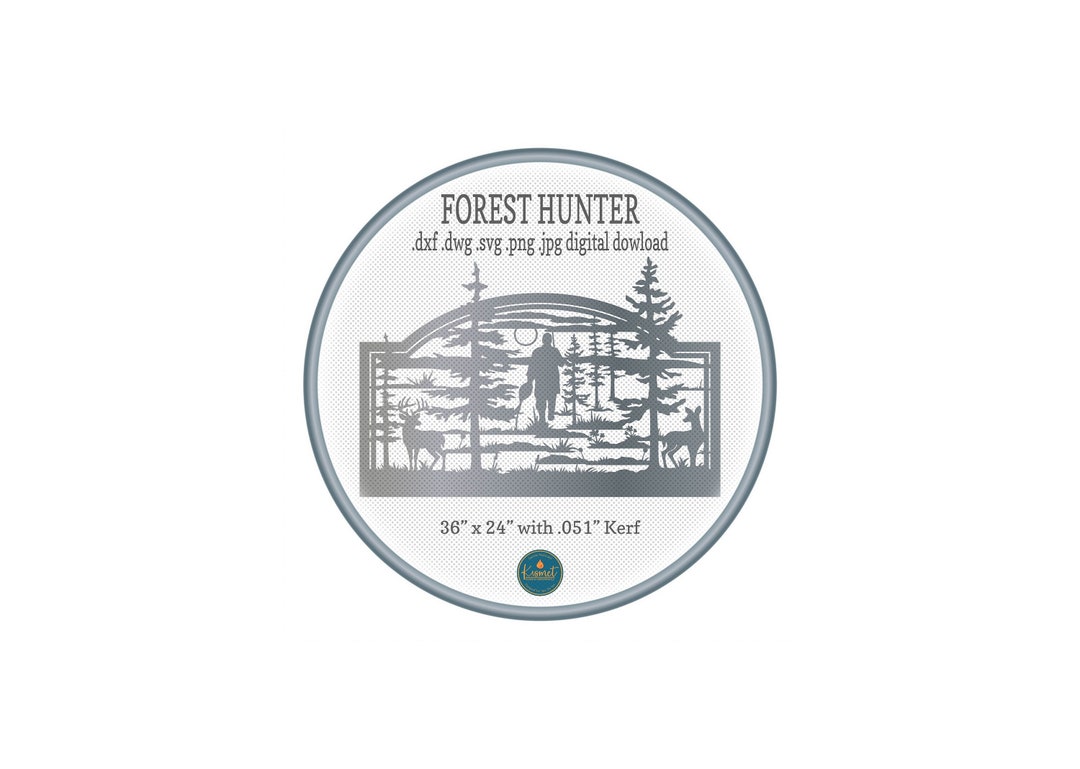 Hunting Dxf Cut File for Laser Cutter,, Personalized Whitetail Deer Dxf ...