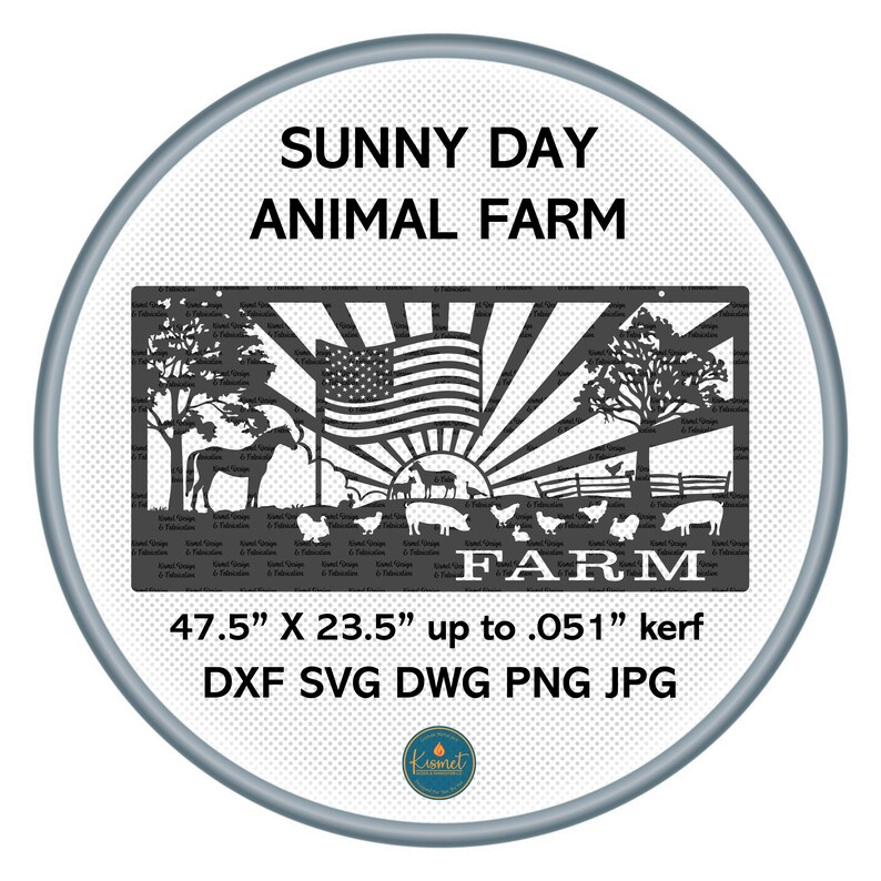 Farm Scene Dxf File for Cnc Plasma File, Horse Farm Svg Files for Laser ...