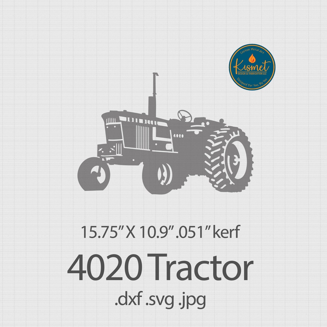 4020 Tractor DXF File for Plasma Cutting Farm SVG Cut File - Etsy