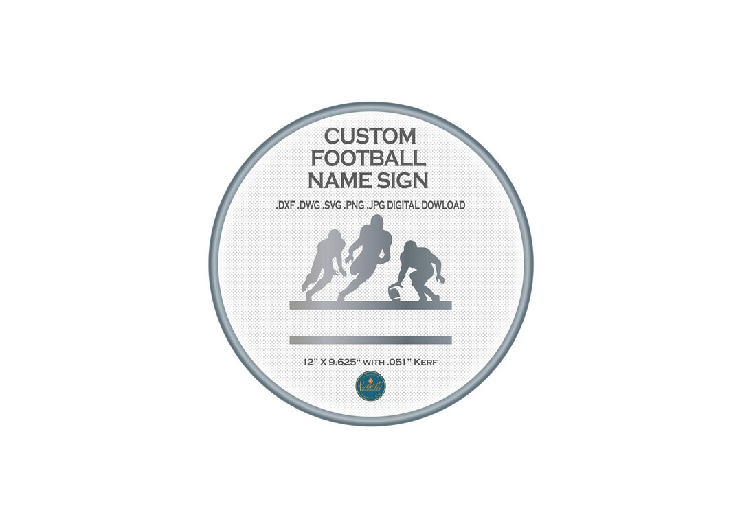 Name Sign Dxf for Cnc Plasma, Custom Sign Cut File for Laser Cutting ...