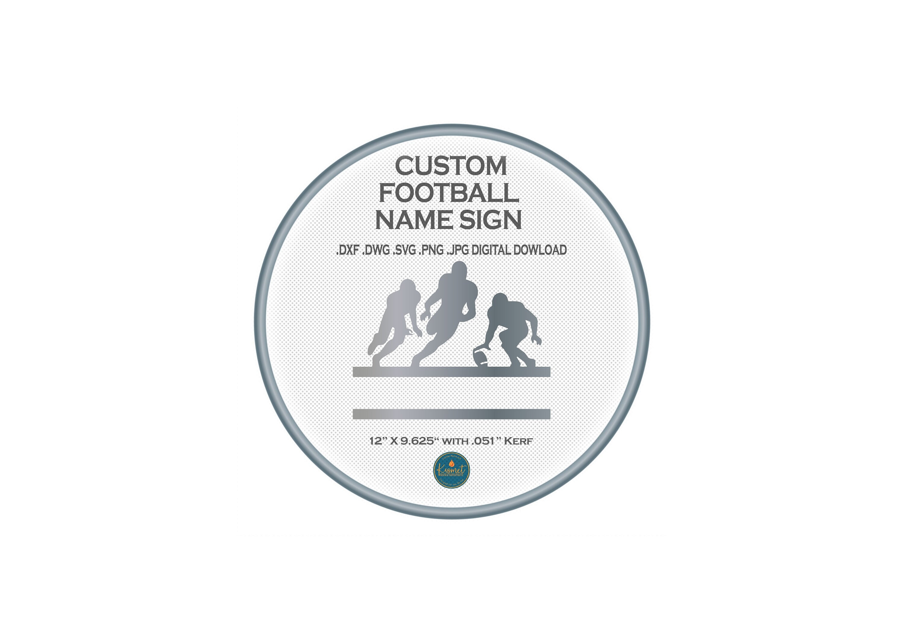 Name Sign Dxf for Cnc Plasma, Custom Sign Cut File for Laser Cutting ...