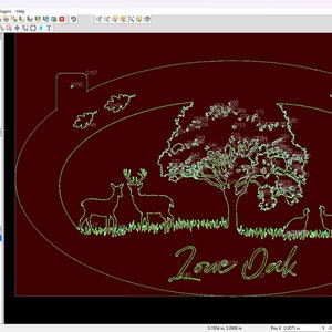 Oak Tree Dxf File for Cnc Plasma, Deer Turkey Dxf Cut File for Cnc ...