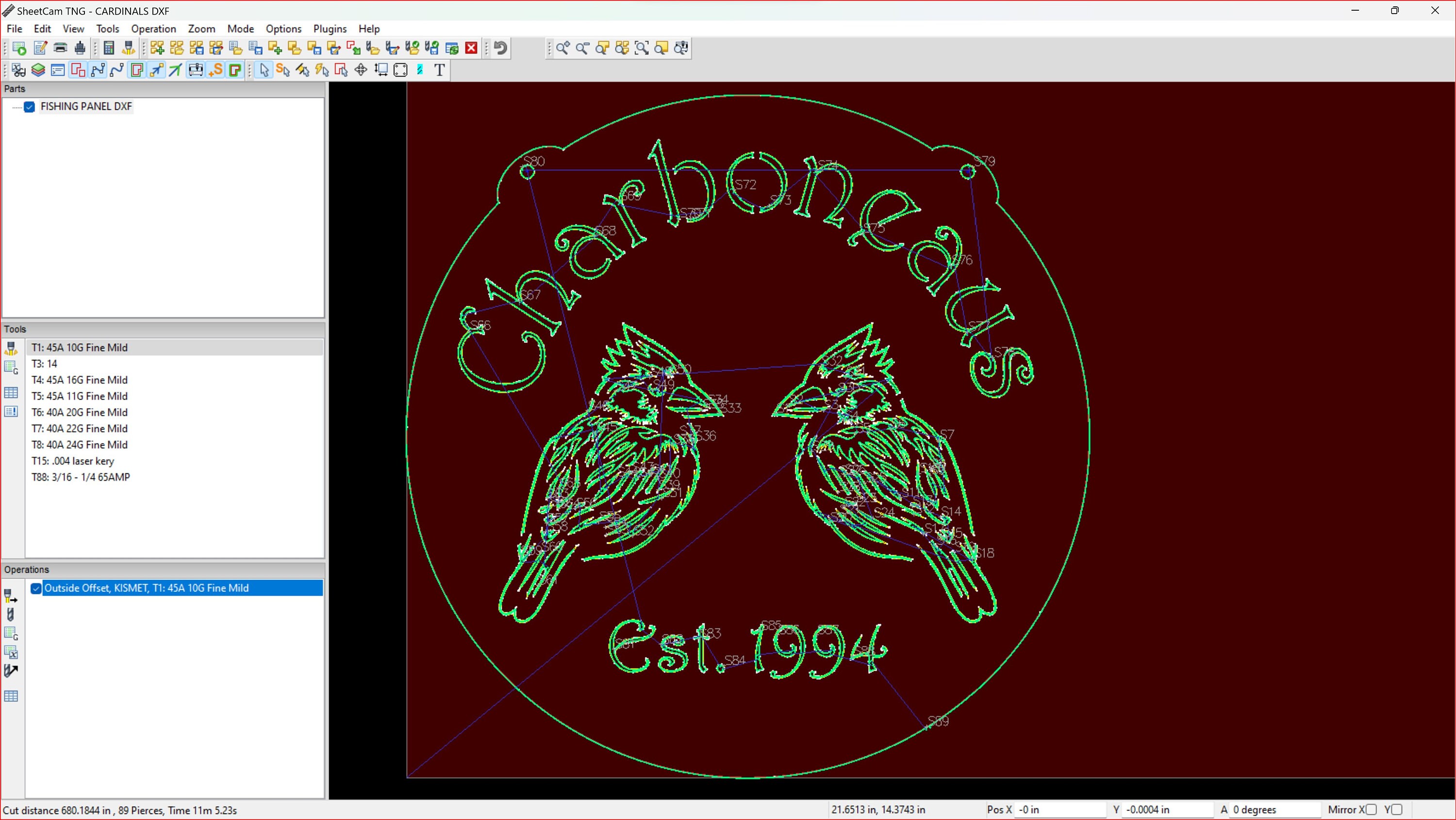Monogram Sign Dxf Files for Plasma Personalized Cardinal Svg - Etsy