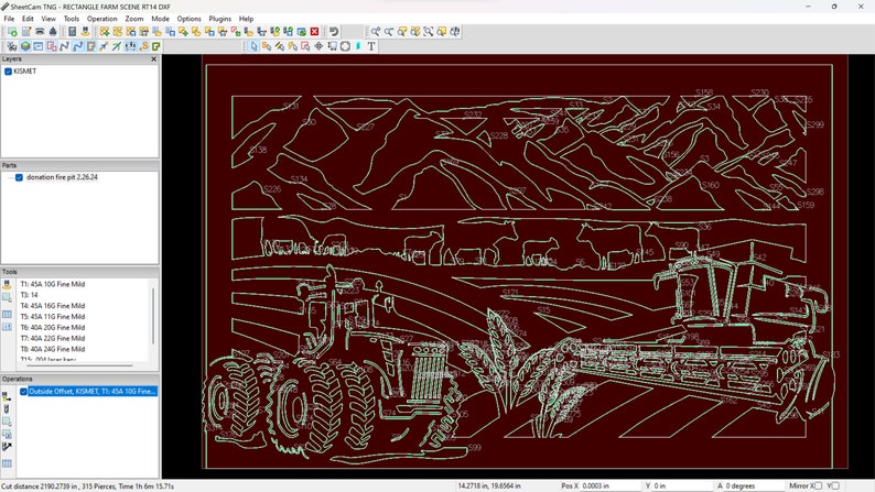 Farm Scene Plasma Cut Files for Cnc, Custom Farm Sign Svg Files for ...