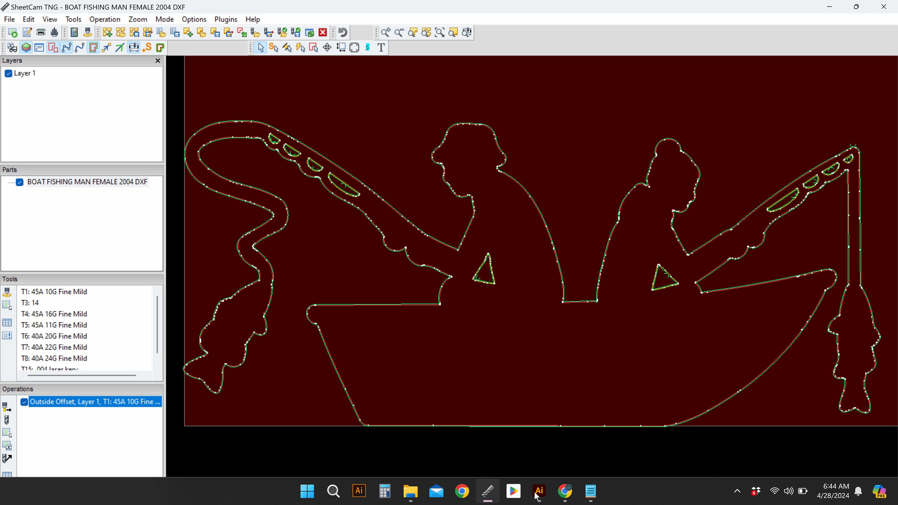 Fishing Sign Svg File for Laser Cutting, Fishing Dxf File for Cnc ...