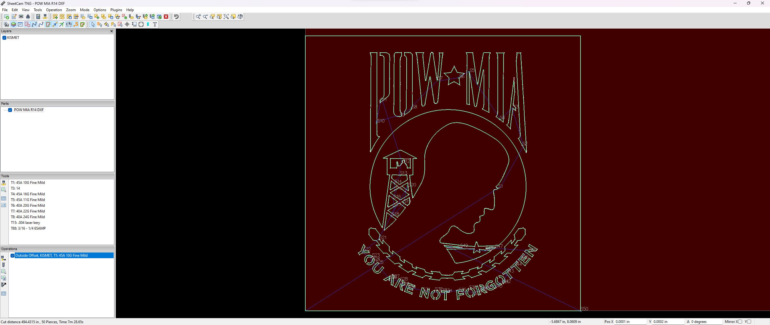 Pow Mia Metal Sign Dxf Files for Cnc Plasma Cutting, Pow Mia Logo Svg ...