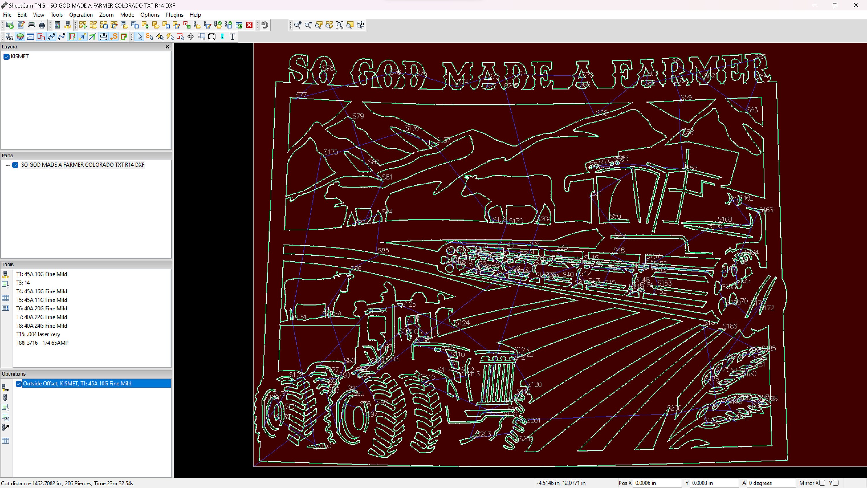 So God Made a Farmer Wall Art Dxf Files for Plasma Cut Farm - Etsy