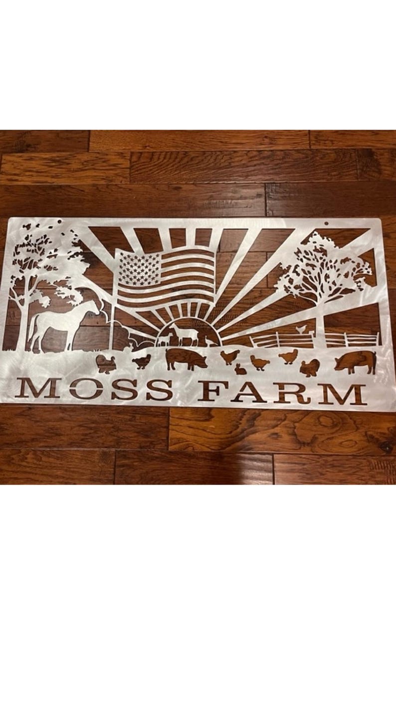 Farm Scene Dxf File for Cnc Plasma File, Horse Farm Svg Files for Laser ...