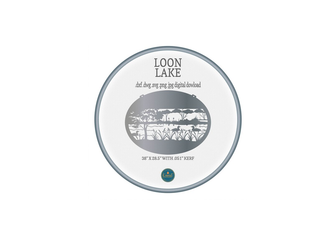 Loon Lake Sign: CNC Plasma Cutting, Laser Cut File, DXF SVG, Cricut ...