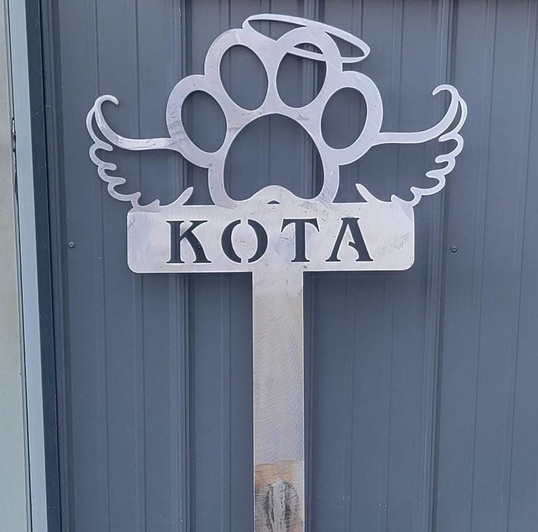 Pet Yard Sign Dxf Files for Pet Memorial, Memorial Dog Svg File for ...