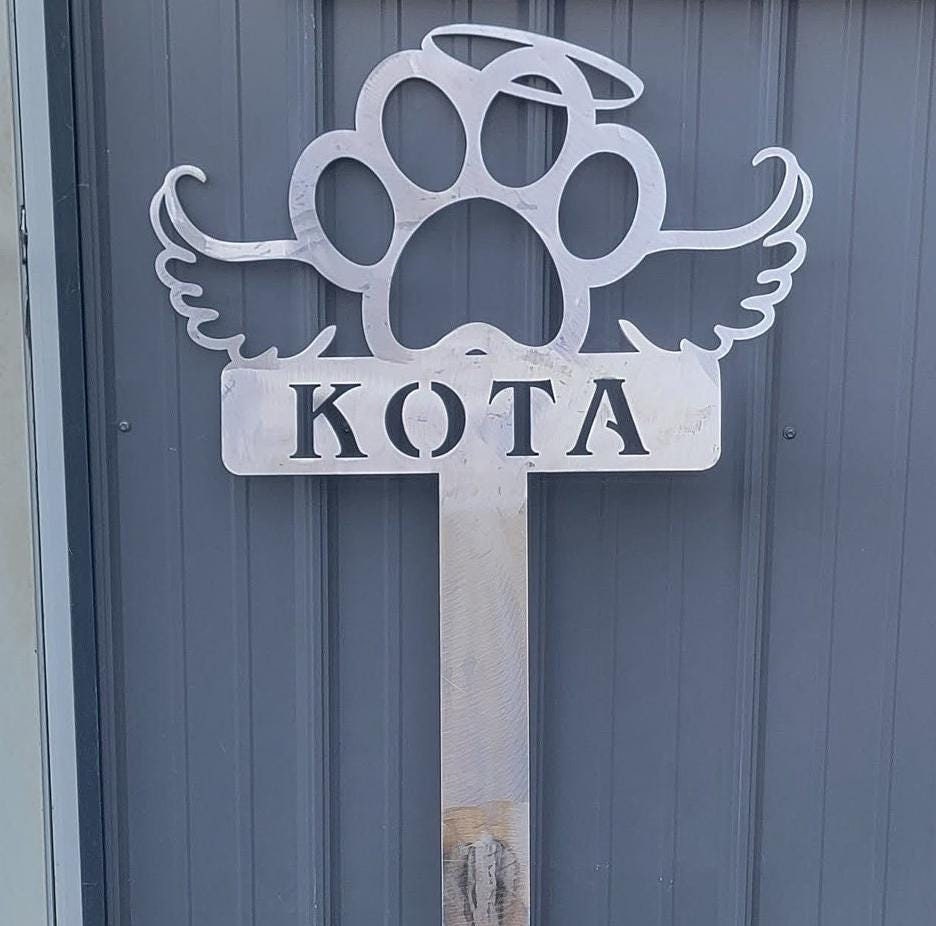 Pet Yard Sign Dxf Files for Pet Memorial, Memorial Dog Svg File for ...