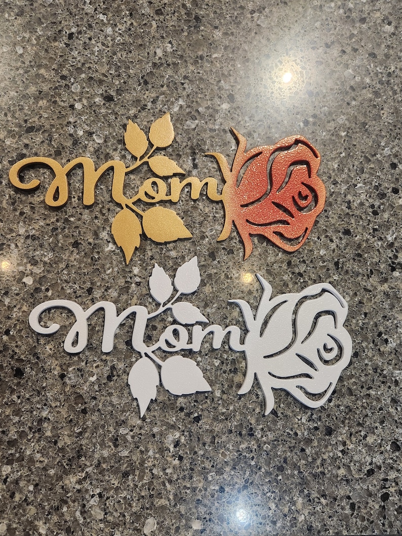 Mom Rose, DXF SVG PNG, Plasma Laser Xtool Cut Files (download) Kismet ...