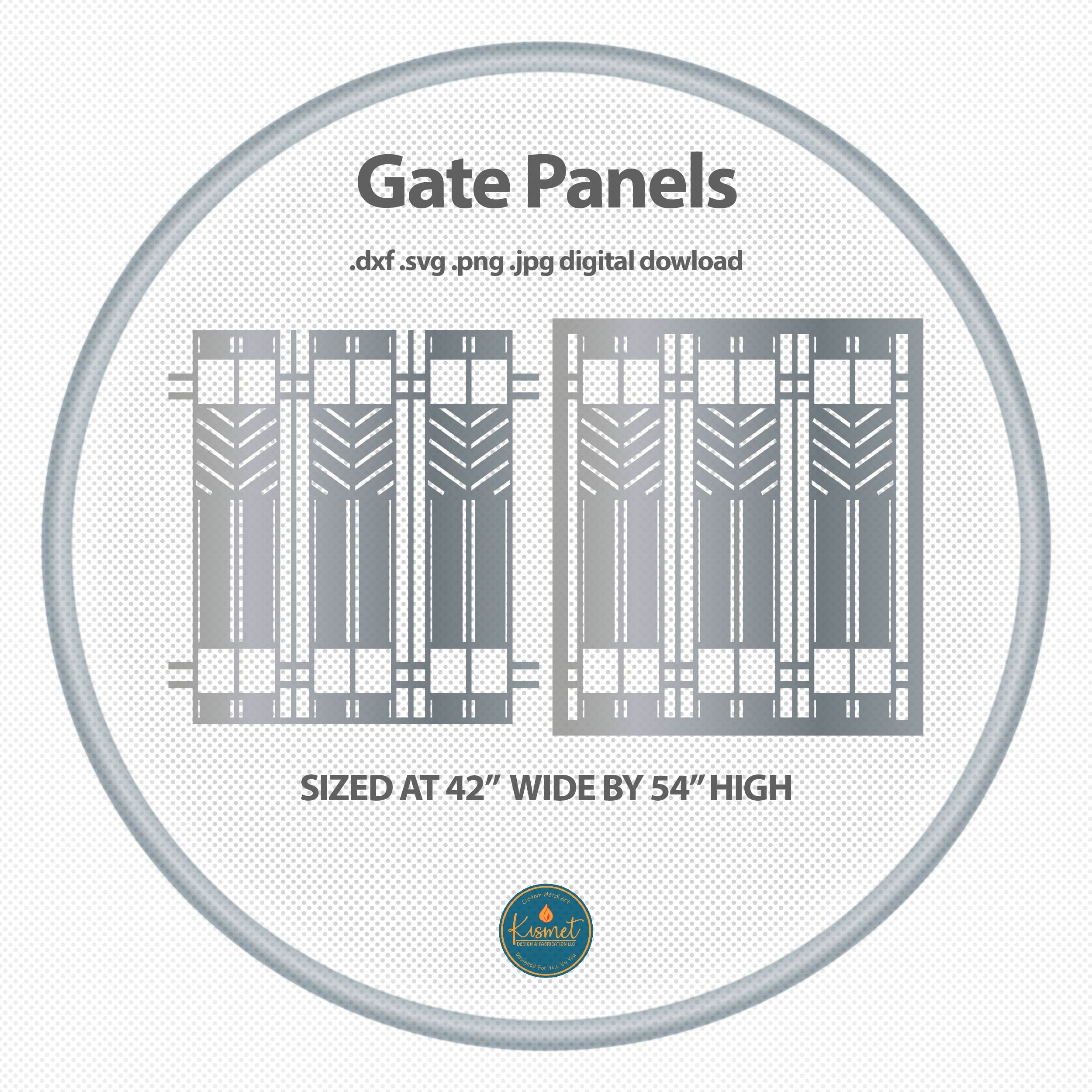 Gate Panel Dxf File for Cnc Plasma, Geometric Panel Svg Files for Laser ...