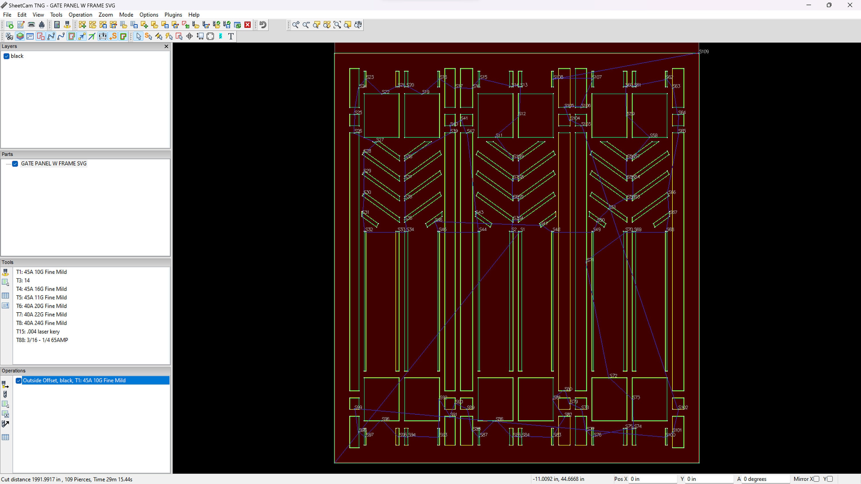 Geometric Gate Panel SVG, DXF Cut Files for CNC Plasma, Laser, Xtool ...