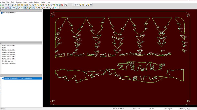 Personalized Water Wall Art Dxf Files for Plasma Canoe SVG - Etsy