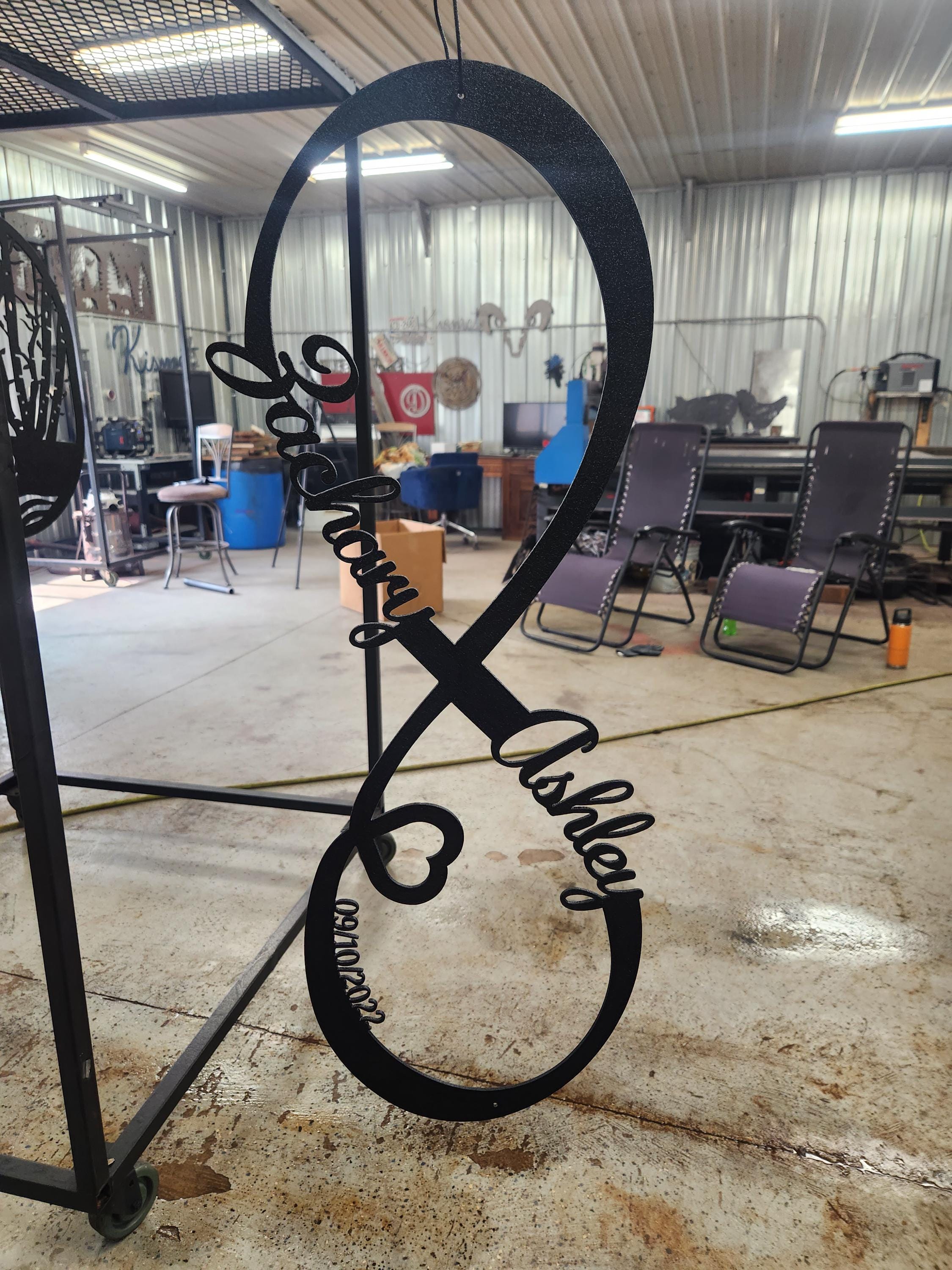 Heart Infinity Symbol Dxf Files for Plasma Cutters, Monogram Svg Files ...