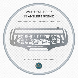 Whitetail Deer Dxf File for Cnc Plasma Cutting, Deer Svg File for Laser ...