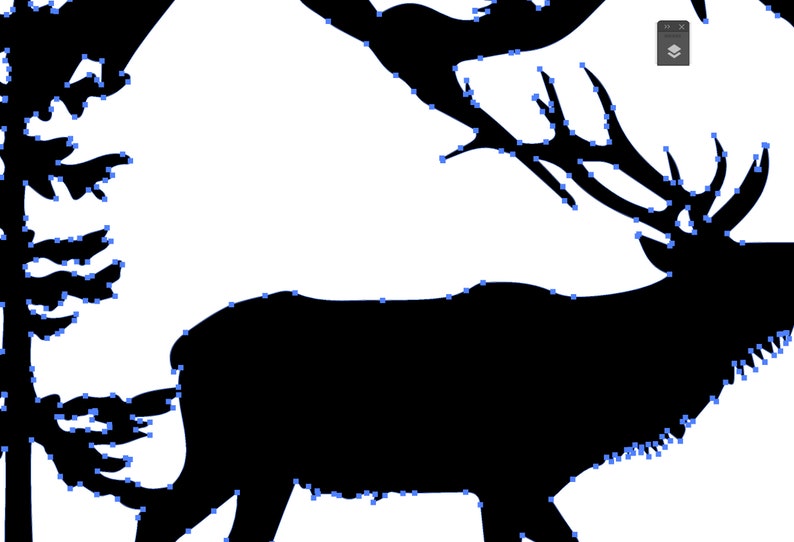 Elk Fighting 1 Dxf File For Cnc Plasma Cutting