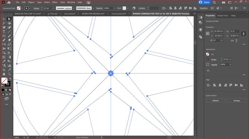 Compass Sign Dxf Files for Cnc Plasma Cutter, Adventure Sign Dxf Cut ...