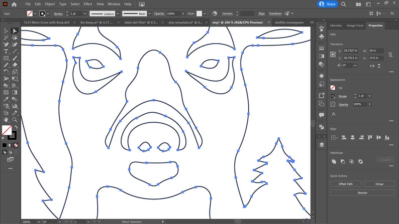 Personalized Deer Dxf File for Cnc Plasma, Hunting Dxf Cut Files for ...