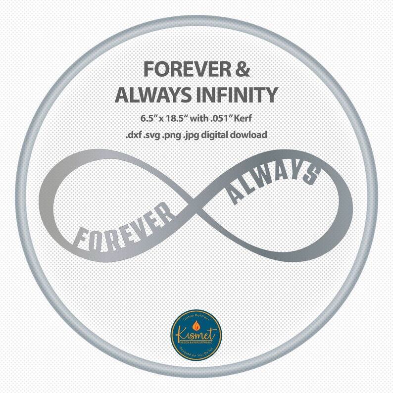 Custom Wedding Sign Dxf File for Cnc Plasma Cutting, Infinity Svg File ...