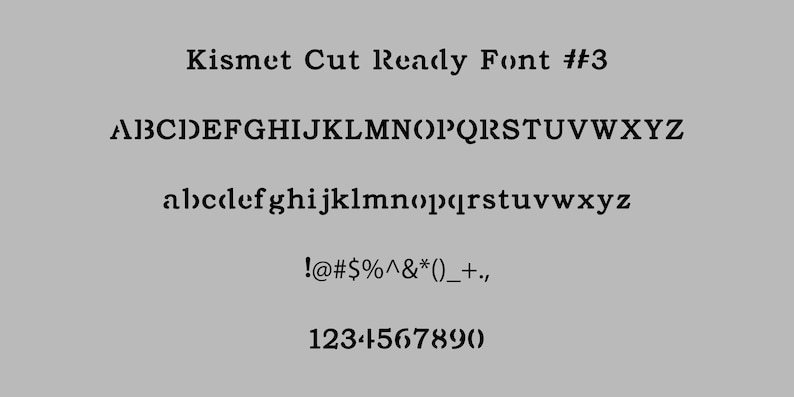 Font Svg Files for Cnc, Serif Font Ttf Digital Download, Stencil Font ...