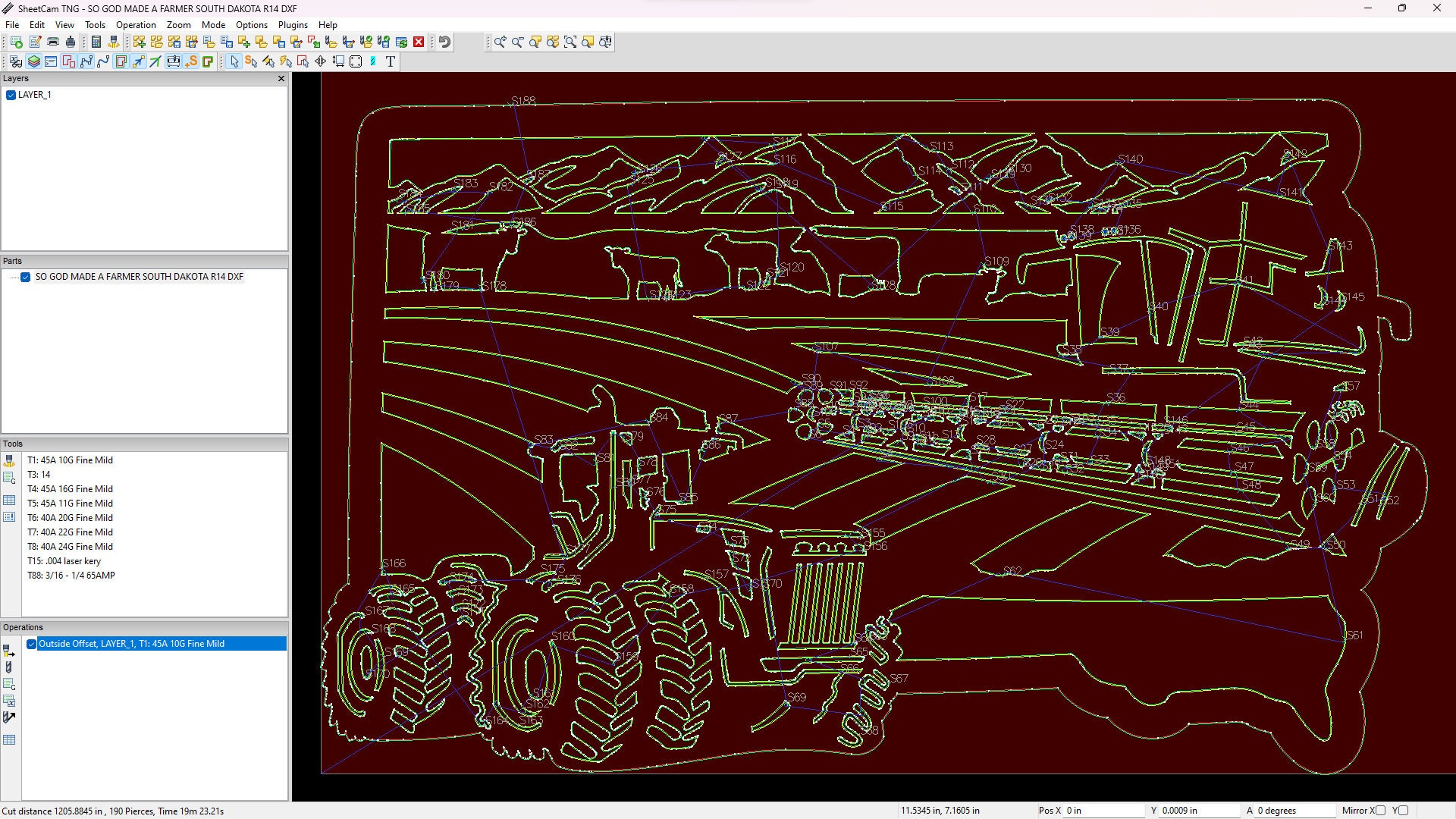 South Dakota Farm Scene, CNC Laser Cut File (digital Download) - Etsy