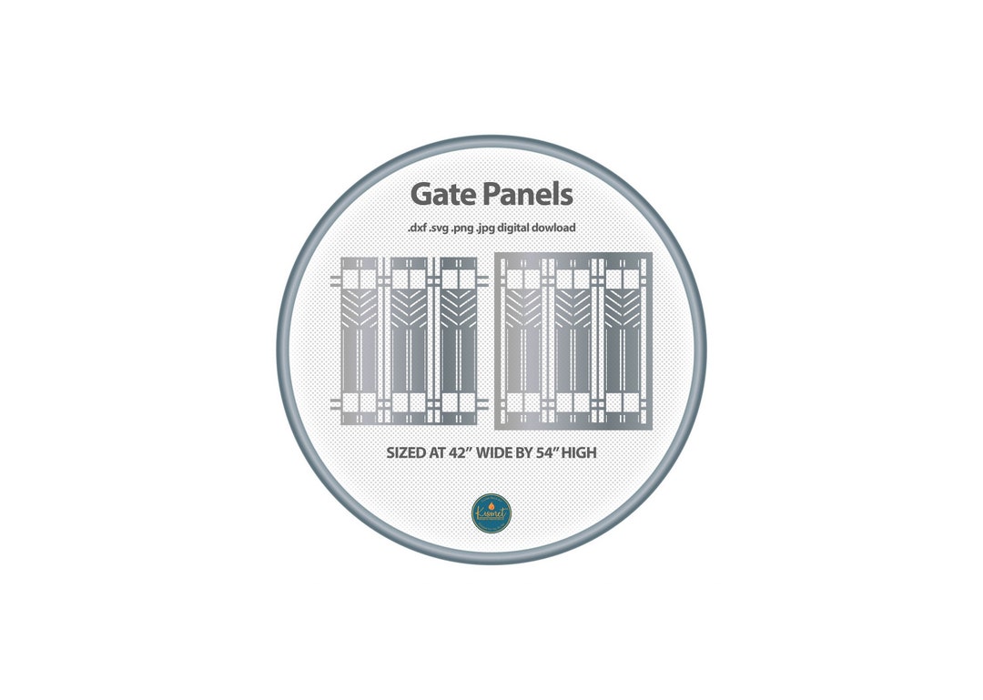 Gate Panel Dxf File for Cnc Plasma, Geometric Panel Svg Files for Laser ...