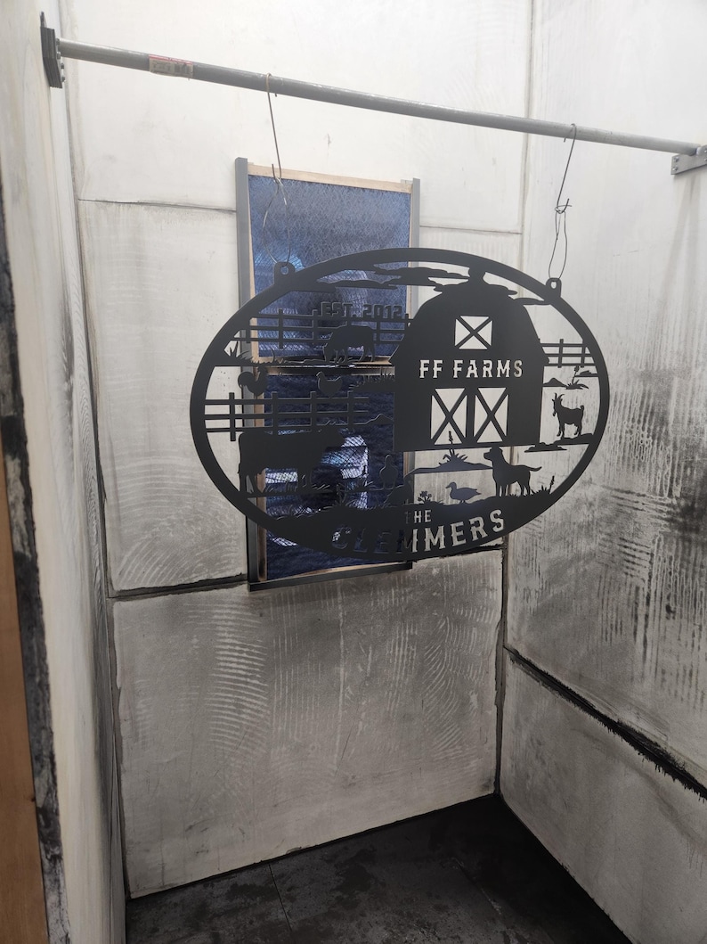 Farm Sign Dxf File for Cnc Plasma, Barn Scene Svg File for Laser ...