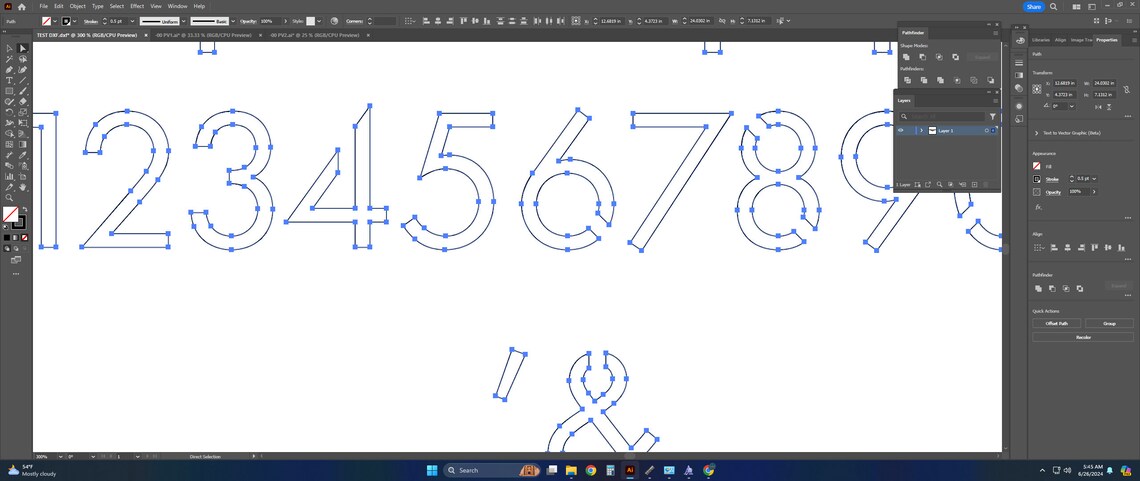 Font Dxf Font Files for Cnc, Unique Font Ttf Digital Download, Stencil ...