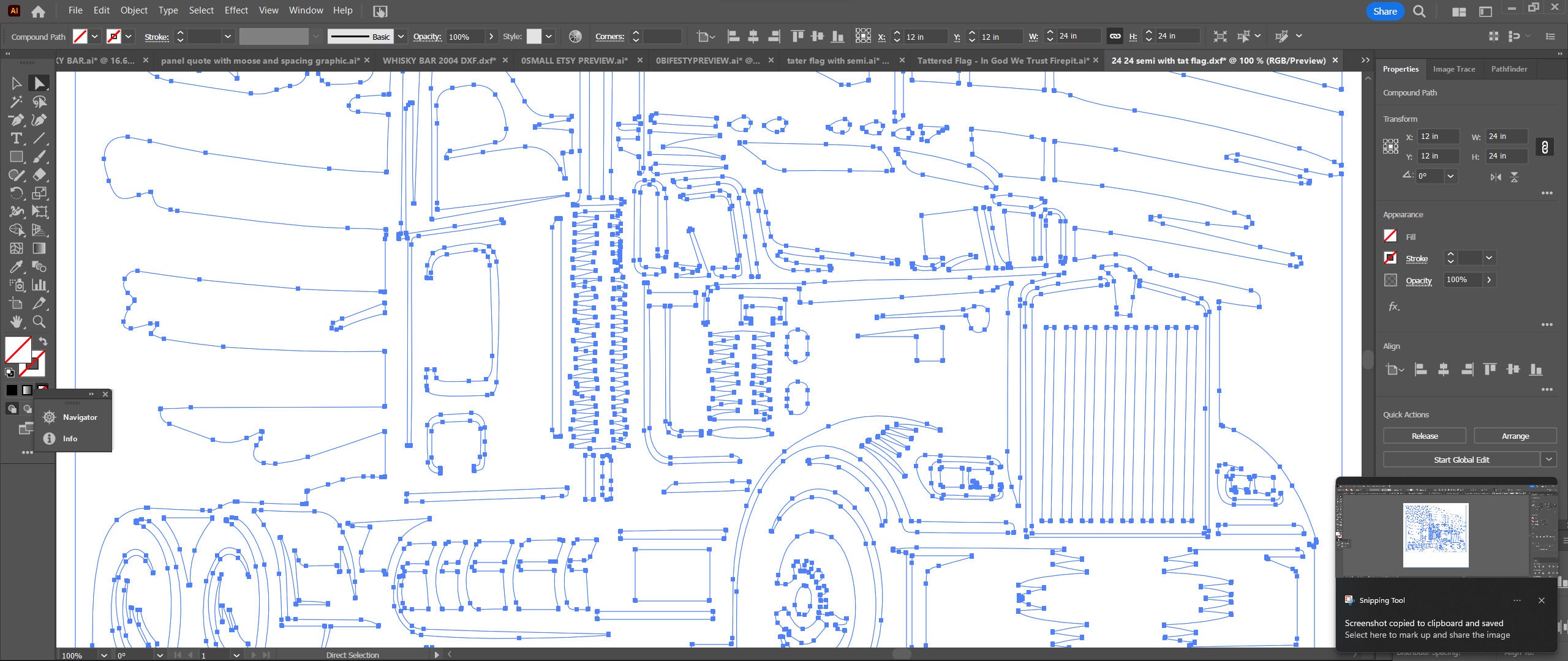 Semi Truck Dxf File for Cnc Plasma Cutting, Semi and Flag Svg File for ...