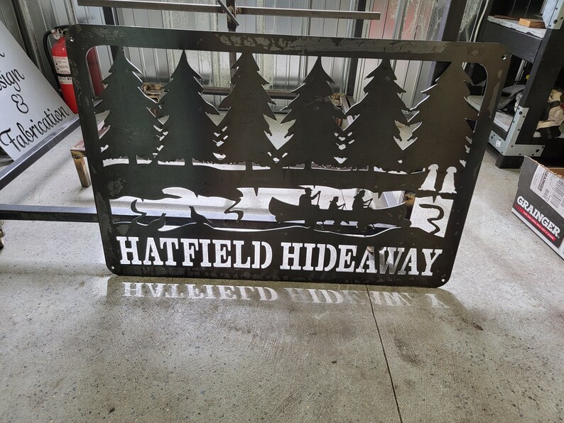 Personalized Water Wall Art Dxf Files for Plasma Canoe SVG - Etsy