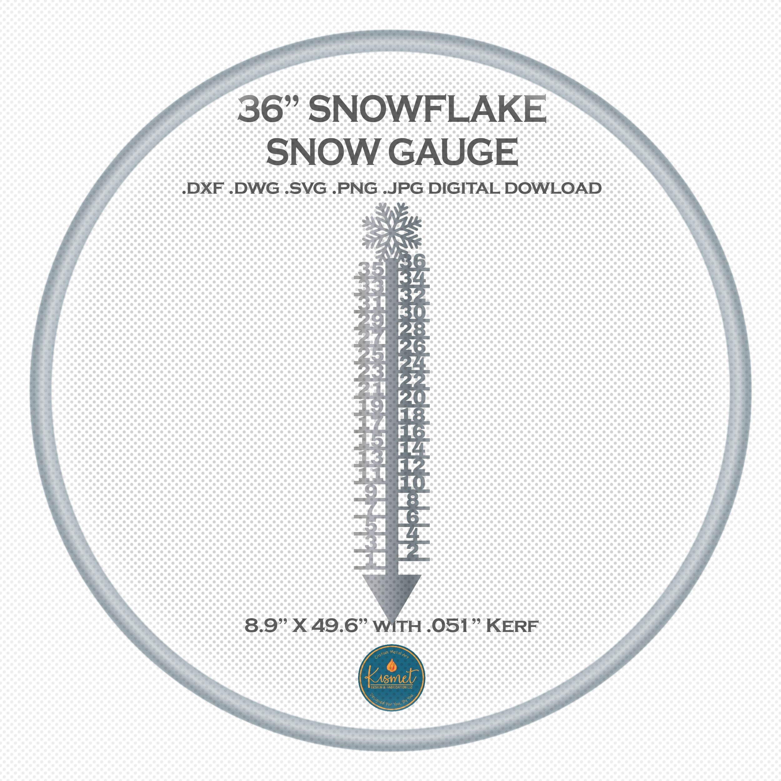 Snow Gauge Dxf Files for Plasma Cutter Snow Measurement Stake - Etsy