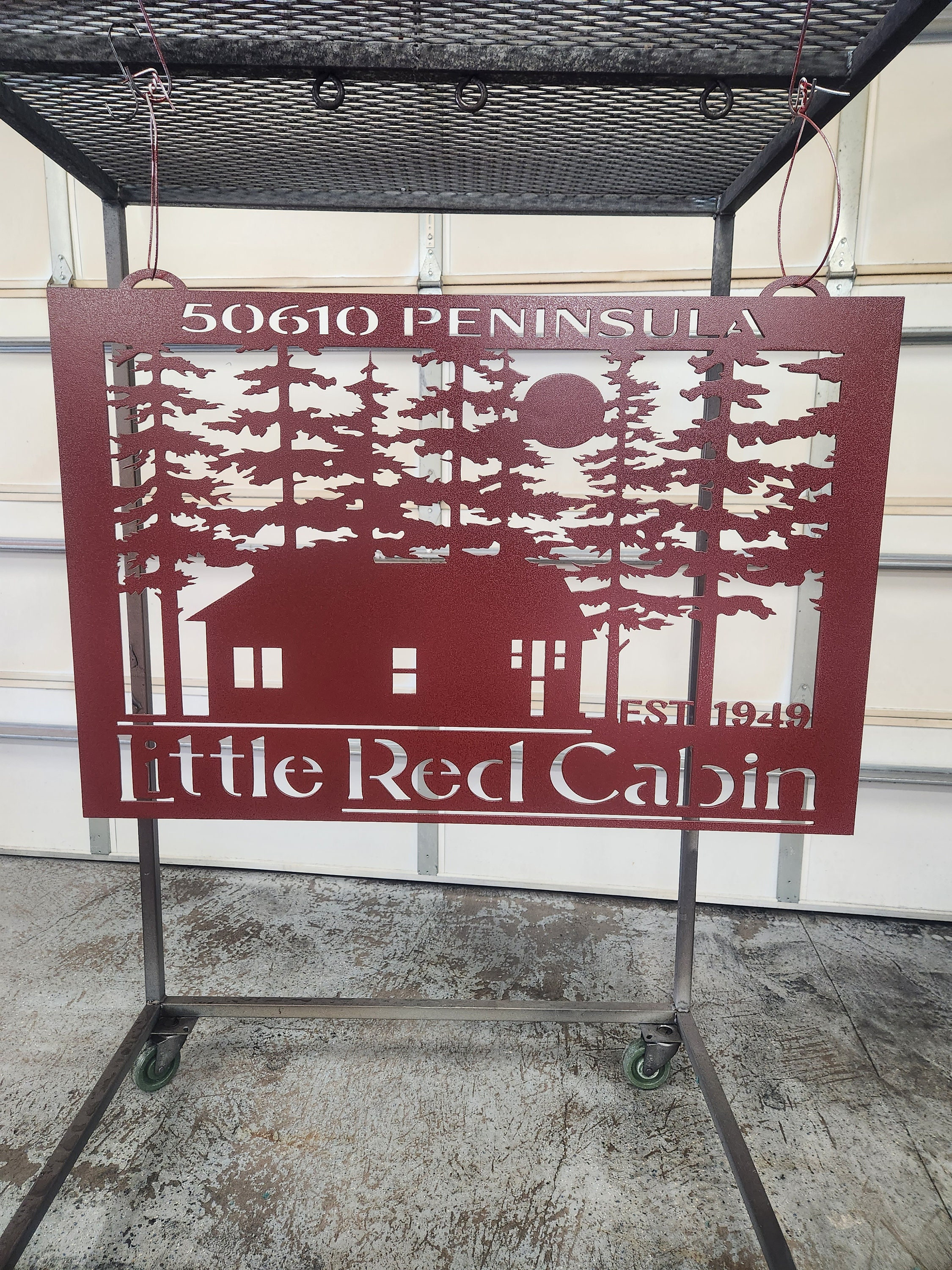 Cabin Sign, SVG DXF PNG Cut Files, Plasma Laser Xtool Glowforge Cricut ...